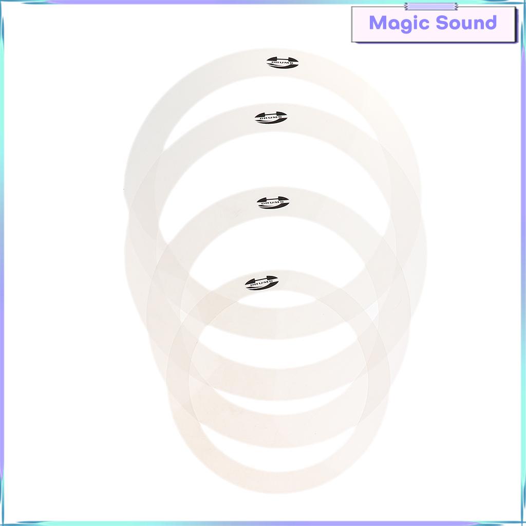 Magic Sound 4 Pieces Drum Dampening Rings 12\'\' 13\'\' 14\'\' 16 ...