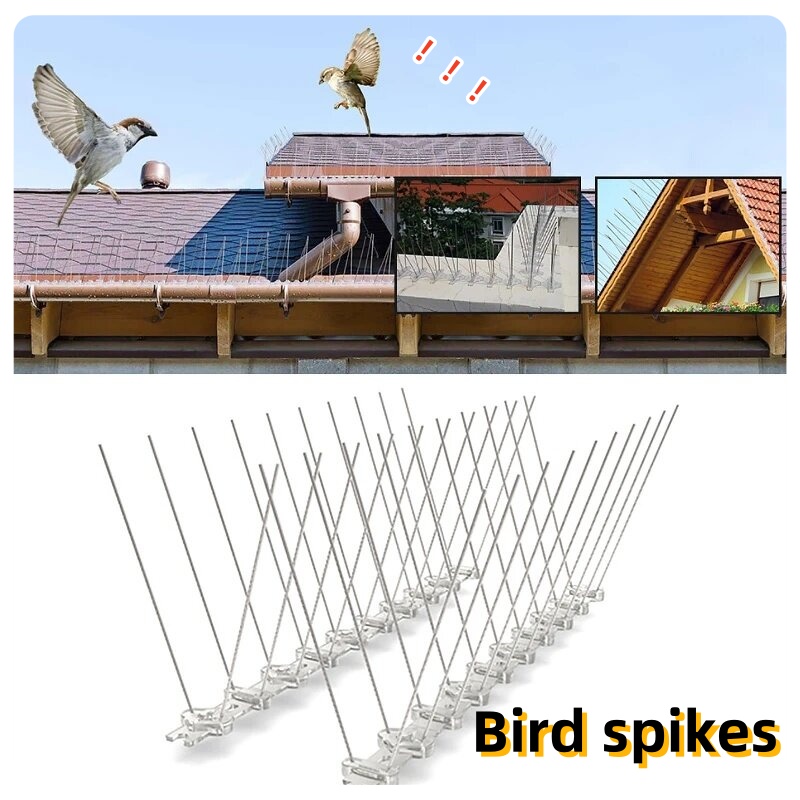 【Free Shipping】50cm Bird Repellent Mat Spikes S/Steel Animal Repeller ...