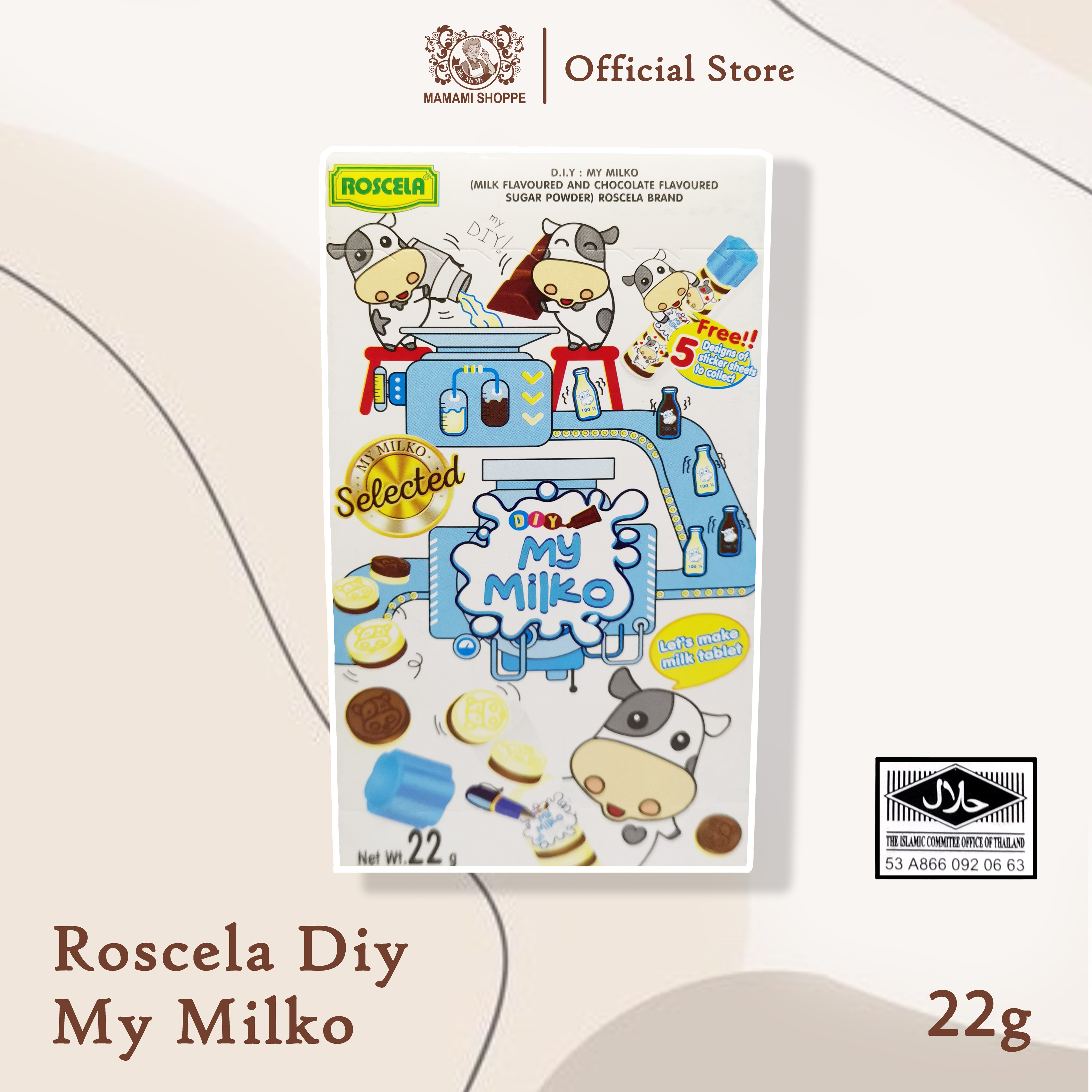 Roscela My Milko ChocolateTablet (22g) | Halal | Fun, Play & Eat | | Lazada