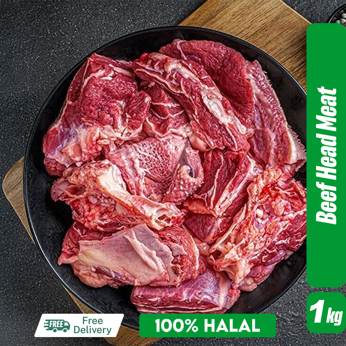Beef Head Meat – 1kg ± 5% | Tender & Rich in Flavor | Daraz.com.bd