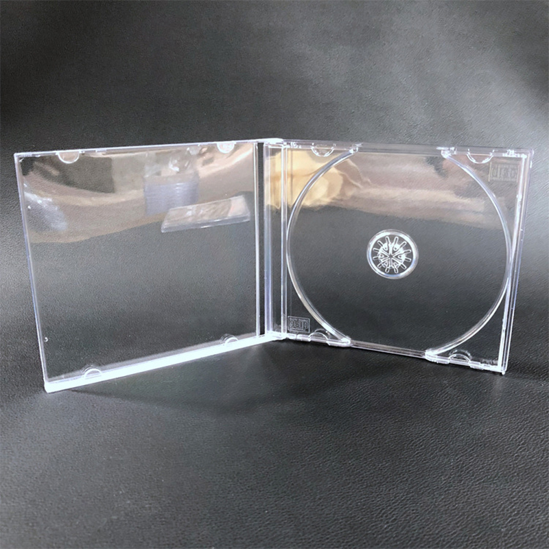 Transparent Plastic Single Piece Disc Case CD Case Thickened CD DVD ...