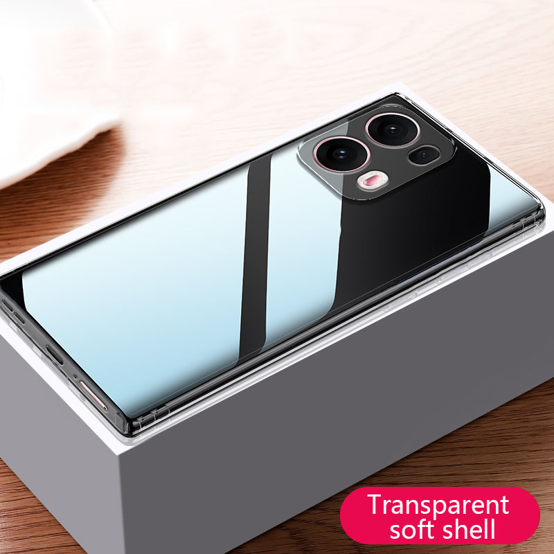 Biruiqu For OPPO Reno 13 Pro Back Cover Soft Casing Transparent TPU ...