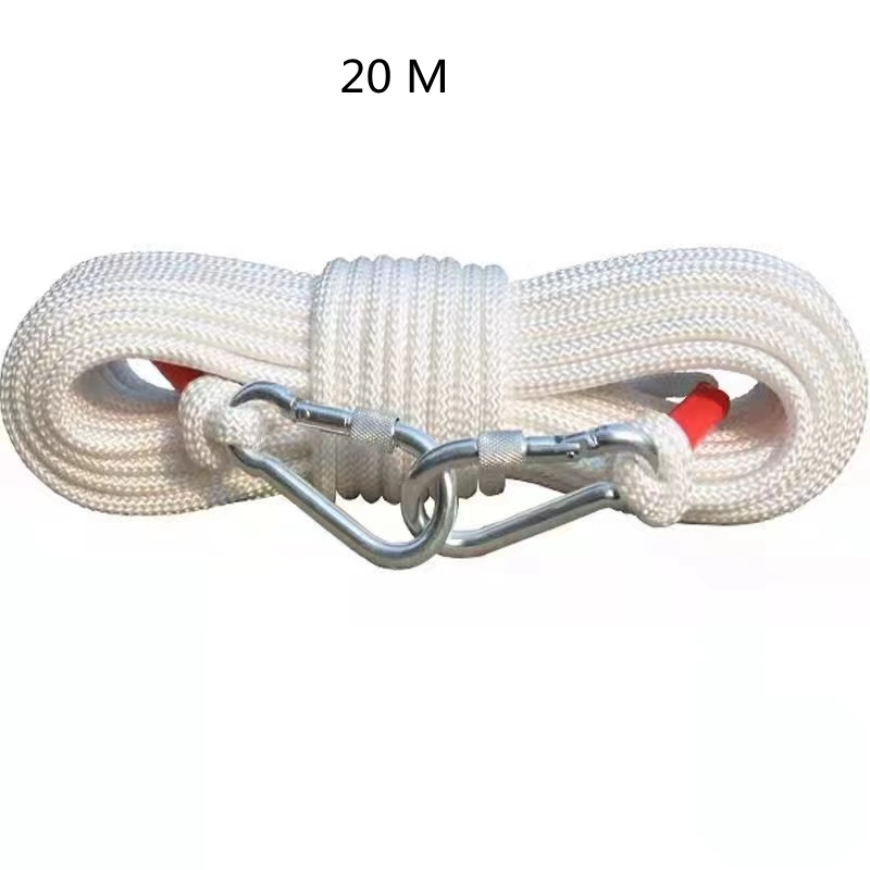 Double buckle steel core safety rope Thick fire safety rope high-rise ...
