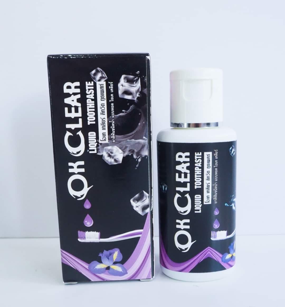 🍃OK Clear( โอเค เครีย) 🚚ส่งเร็ว Kerry🚚ยาสีฟันสมุนไพร ชนิดน้ำแบบหยด จบ ...