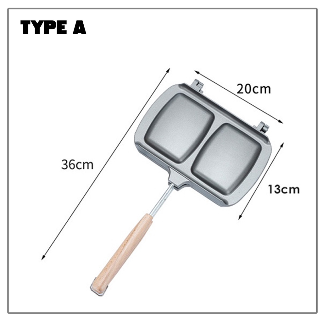 Sandwich Maker Pan Pembakar Roti Sandwich Toaster Panini Maker Bread ...