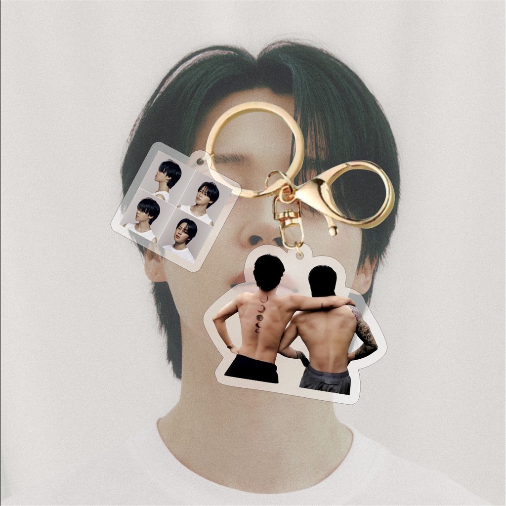 Kpop Bts Jimin อัลบั้มใหม่ใหม่พวงกุญแจอะคริลิคกระเป๋า Charm ...
