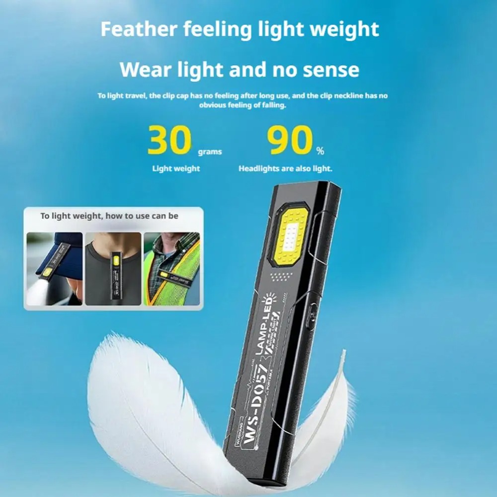 Universal Multifunction Mini EDC Flashlight 5 Modes Tail Magnet ...