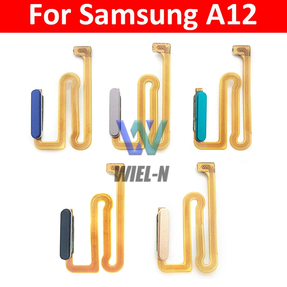 For Samsung A12 A125 A125F Fingerprint Sensor Home Back Key Menu Power ...