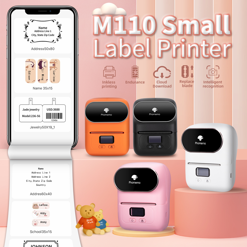 【A village Store】Phomemo M110 Labels for Labeler Printer Adhesive ...