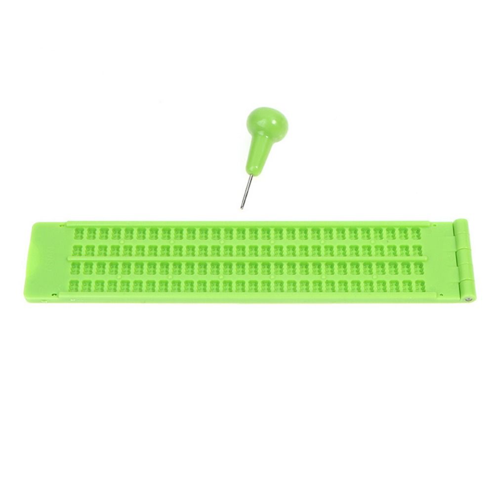 Educational Tool 4Lines 28 Cells Braille Writing Board Portable Plastic ...