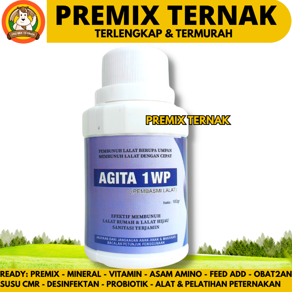 AGITA 1 WP 100 GRAM - Racun Lalat Hijau dan Lalat Rumahan Untuk Rumah Hotel Restoran Peternakan ...