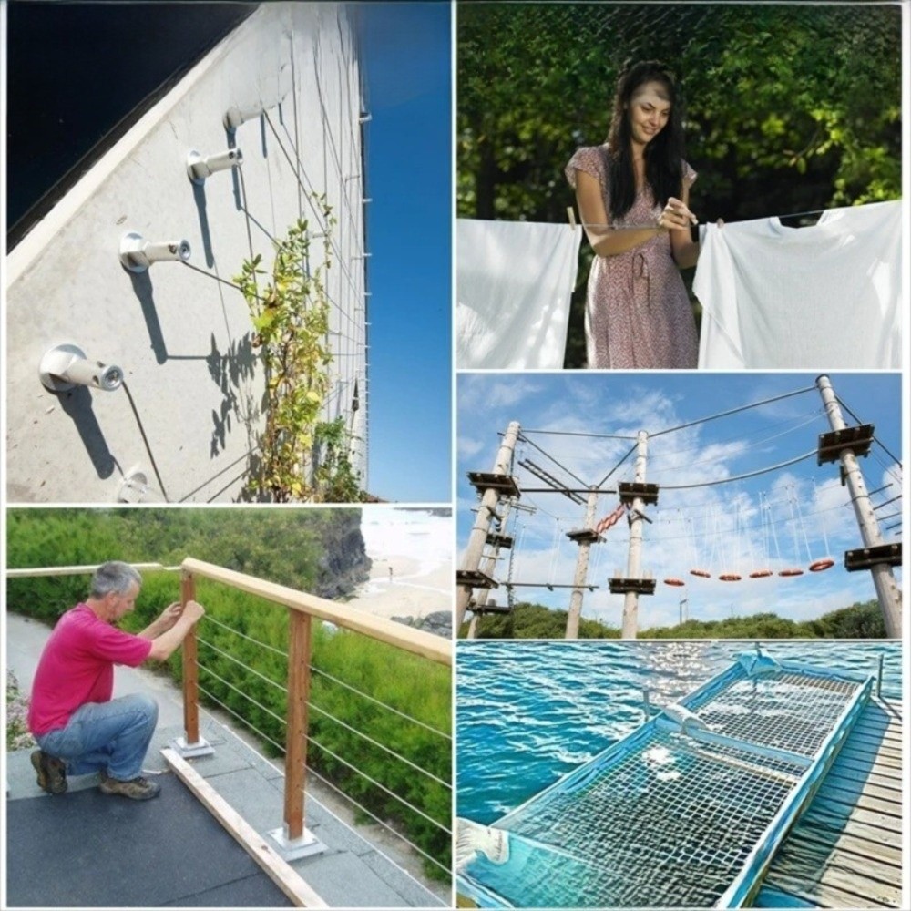 Hanging Rope Stainless Steel Stainless Steel Wire Rope Aluminum Sleeve ...