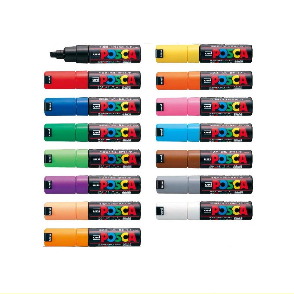 POSCA Marker // 8K Broad Tip (8mm) | Lazada
