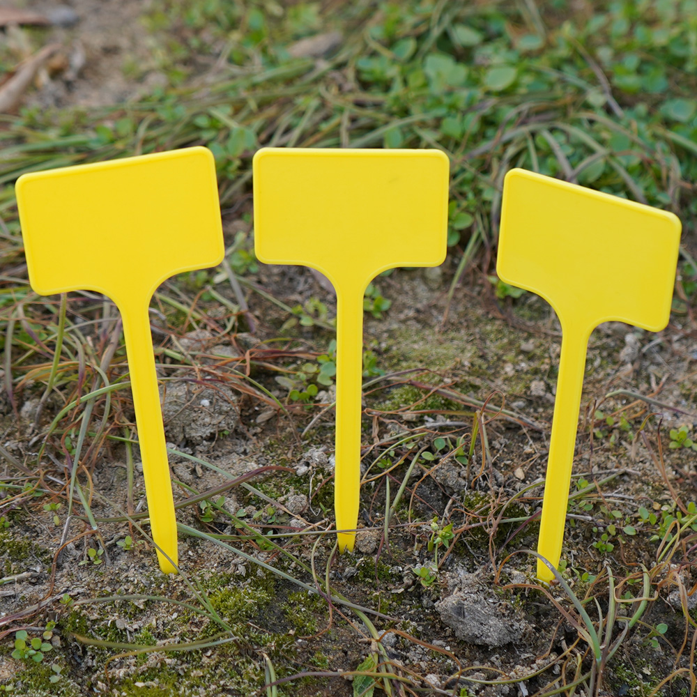 T Type Gardens Markers Tags Waterproof Label Record Plate Re-Usable ...
