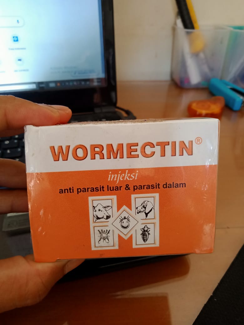WORMECTIN INJEKSI 2 ML ANTI PARASIT KEMASAN 1 DUS ( ISI 12 BOTOL ...