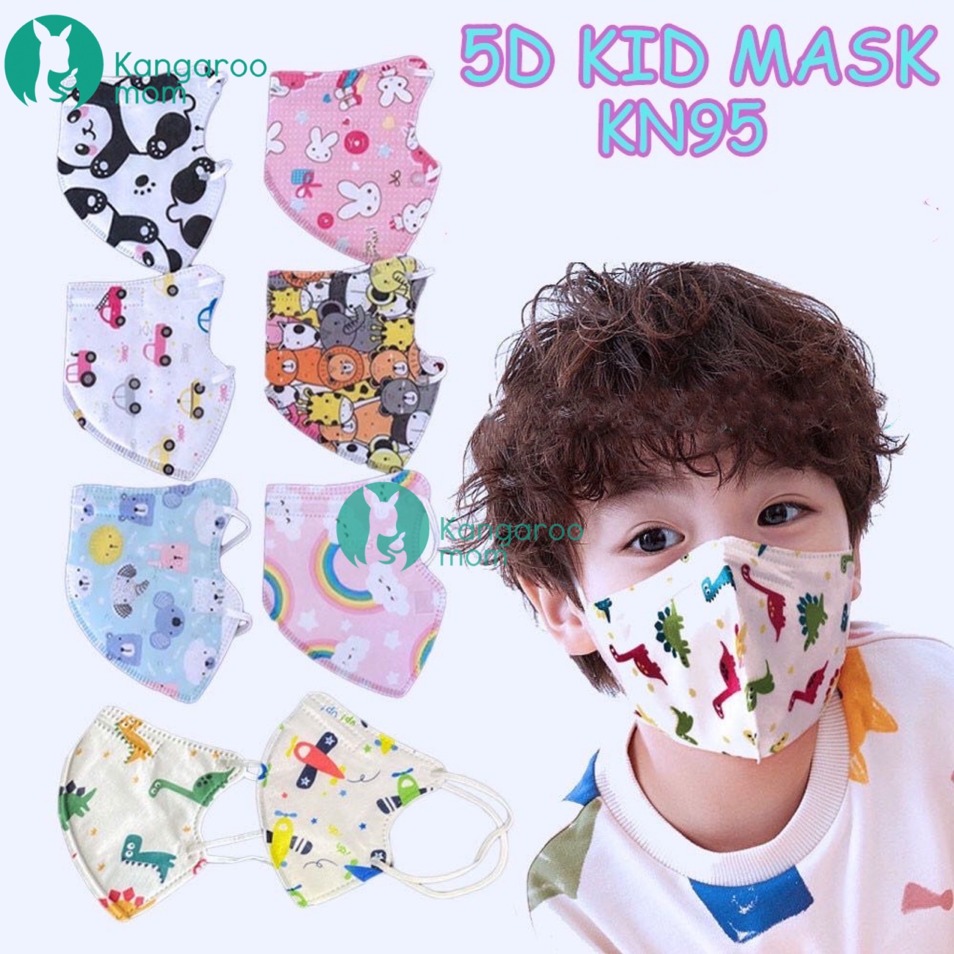 10Pcs KN95 5D Mask for Kids face mask 5D Protective mask High Quality ...