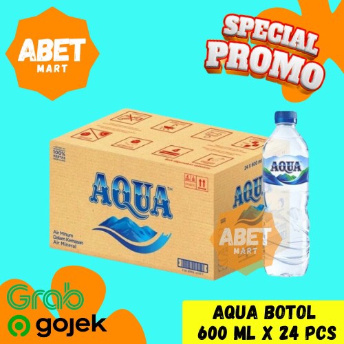 Aqua Botol 600 Ml Tanggung 1 Dus isi 24 Pcs - Air Mineral Instan 600ml | Lazada Indonesia