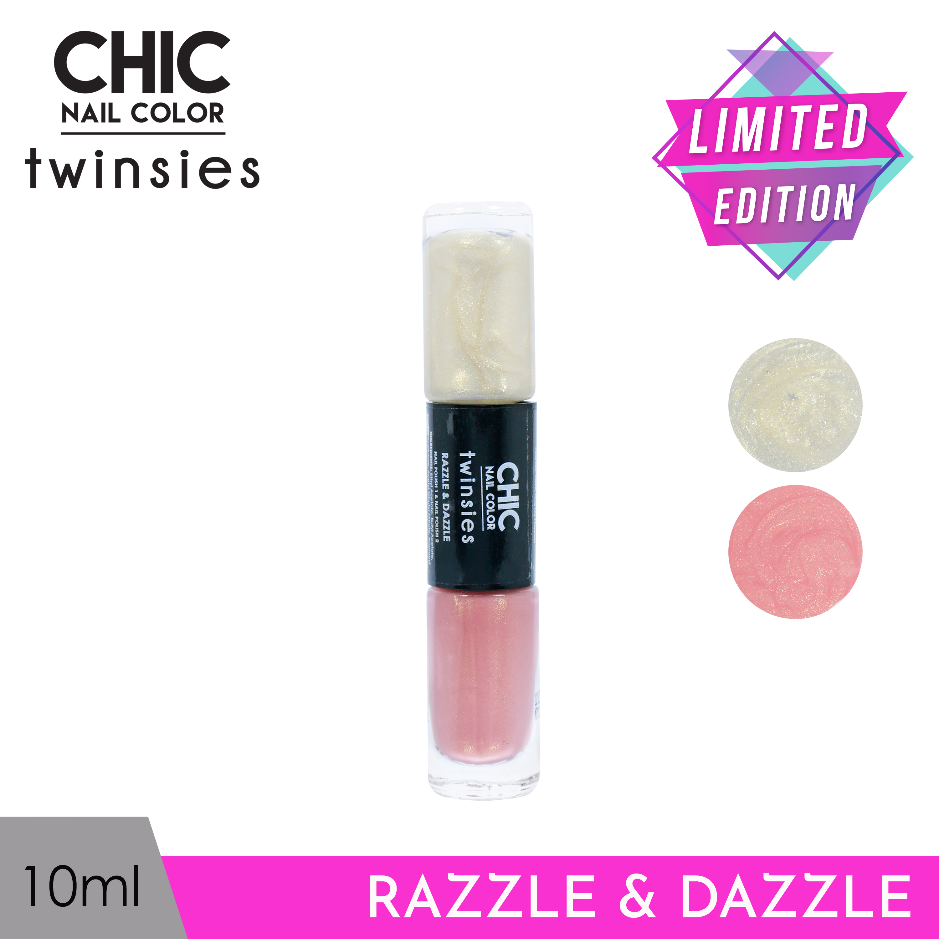 Chic Nail Color 10ml Twinsies Collection in Razzle & Dazzle | Lazada PH
