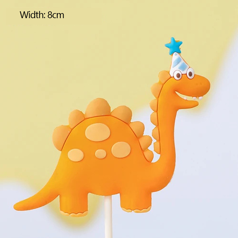 Cartoon Dinosaur Cake Topper for Kids Birthday Party Decorations | Lazada