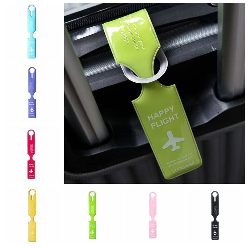 Soft Boarding Pass PVC Luggage Tag Baggage Name Tags Address Label ...