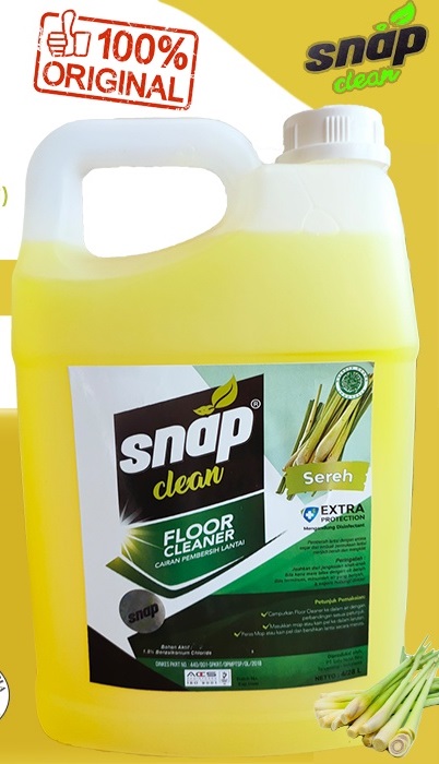 Snap Clean Cairan Pembersih Lantai Floor Cleaner Galon 4 Liter | Lazada ...