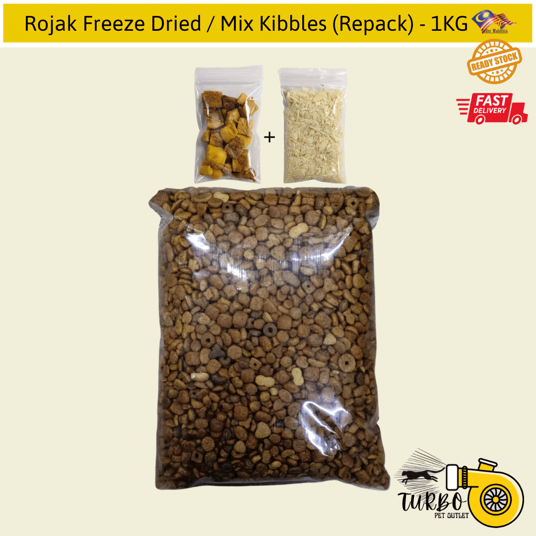 Rojak / Mix Kibble with Freeze Dried Booster Cat Dry Food (Repack ...