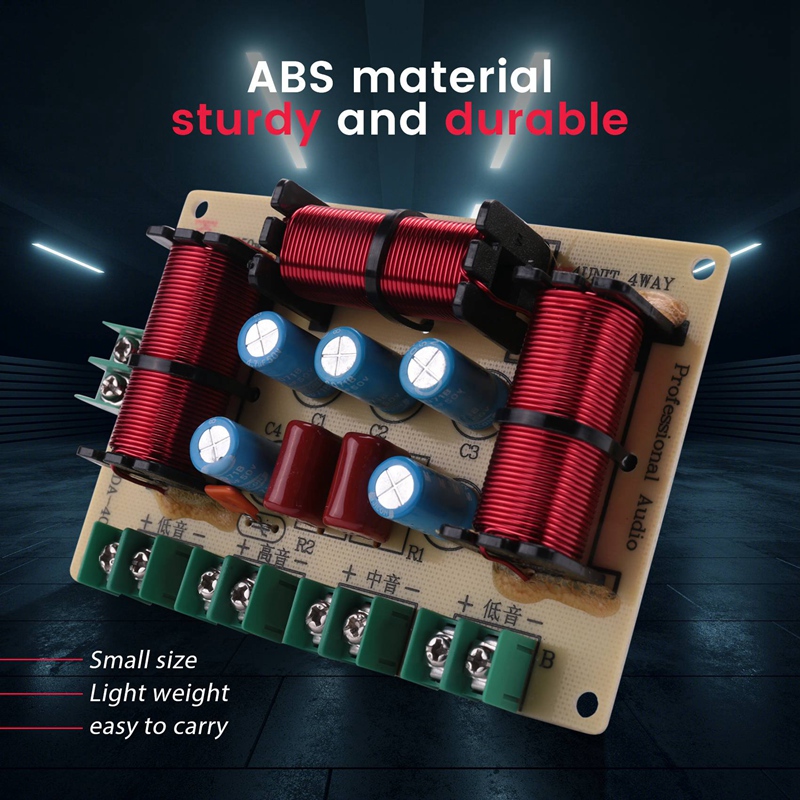 120W 4 Way Crossover Audio Speaker Crossover Dual Bass Midrange Treble ...