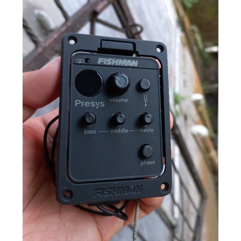 PREAMP FISHMAN PRESYS ORIGINAL USA EQUALIZER FISHMAN ORIGINAL PREAMP GITAR AKUSTIK ELEKTRIK ...