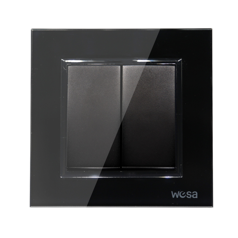 【TopazTrove】2019 design EU Standard Wall Switch Luxury Grey Crystal ...