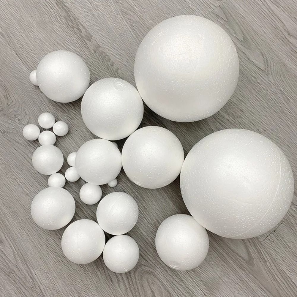 Crafts Mini Foam Balls Polystyrene White Christmas Balls Round ...