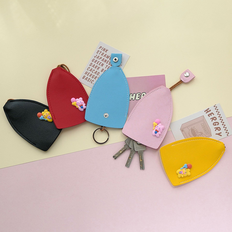 Cute Creative Pull Out Key Sleeve Cartoon Animal PU Leather Car Key ...
