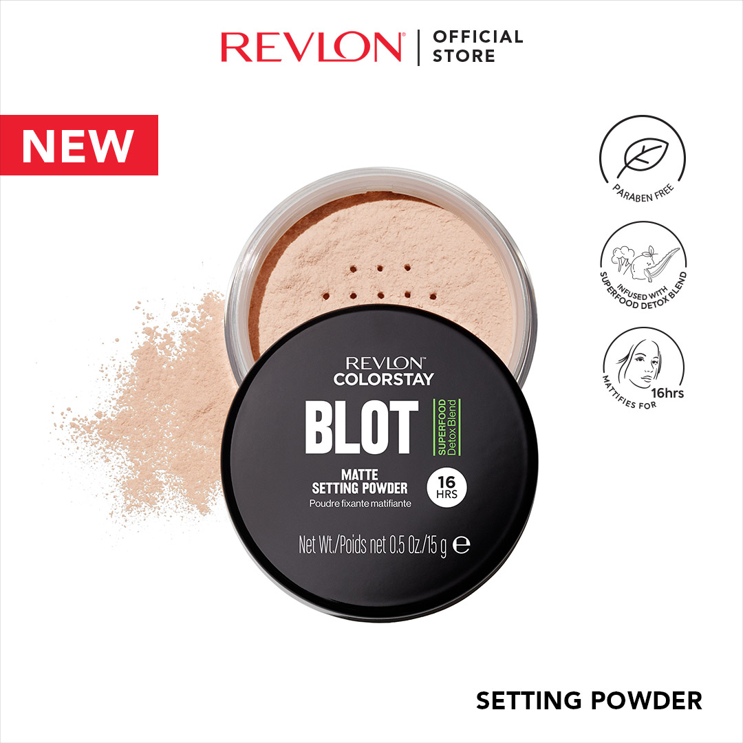 Revlon ColorStay™ Blot Setting Powder [with a SUPERFOOD DETOX BLEND of ...