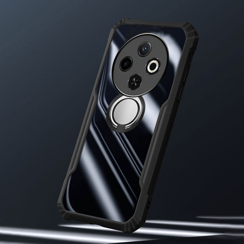 For Tecno Spark 30C Case Hard Clear Transparent Shockproof Armor Car ...