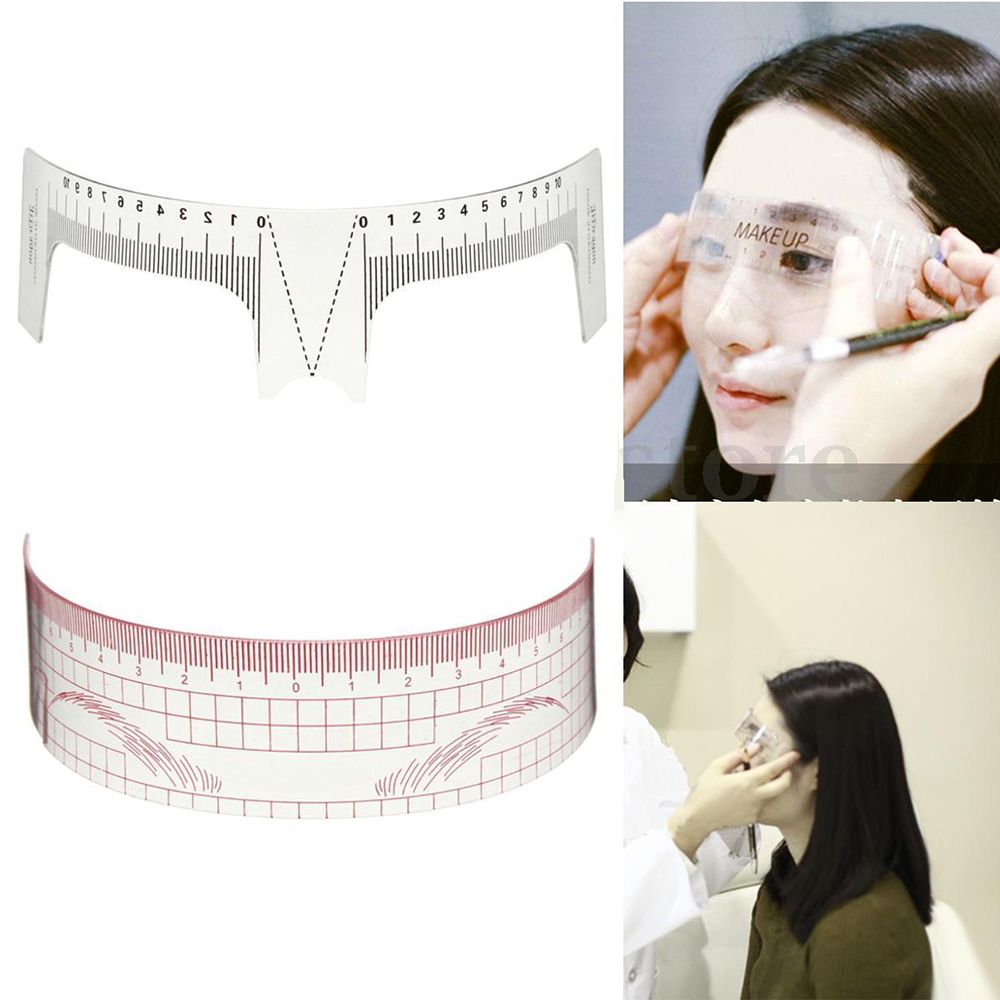 【YIYANGMAOYI111】1Pcs Eyebrow Tattoo Ruler Reusable Semi Permanent ...