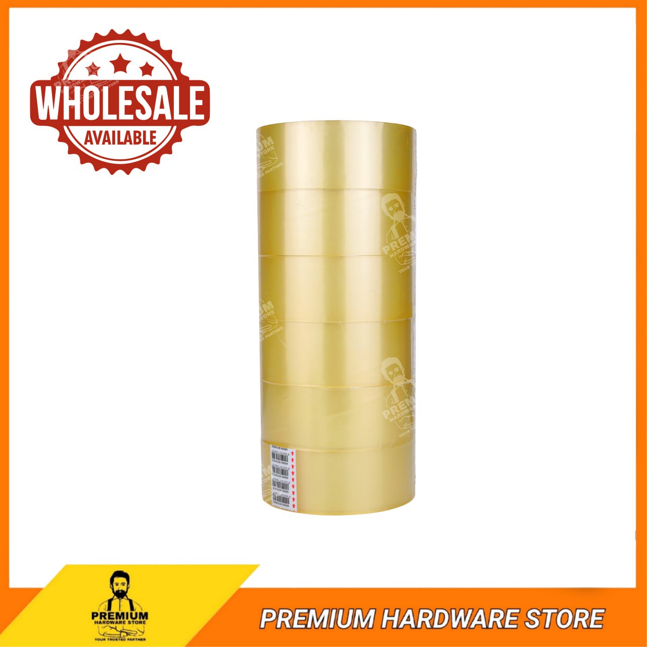 NIPPON PAINT Clear Transparent Opp Tape 36MM x 90 Yard (±80M) (6 Pcs ...