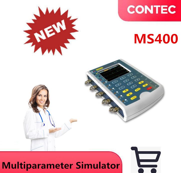 CONTEC MS400 Multiparameter Simulator 3.5 TFT Touchscreen 12-lead ECG ...