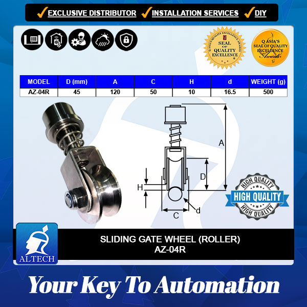Turning Sliding and Bi-Fold Gates Wheel Rollers AZ-04R | Lazada PH