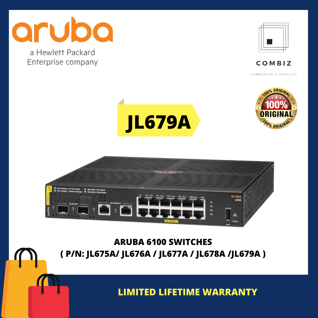 ARUBA 6100 SWITCHES ( P/N: JL675A/ JL676A / JL677A / JL678A /JL679A ...