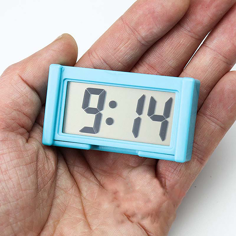 Mini Car Dashboard Digital Clock Vehicle Self-Adhesive With LCD Time Day Display Moyao | Daraz.pk
