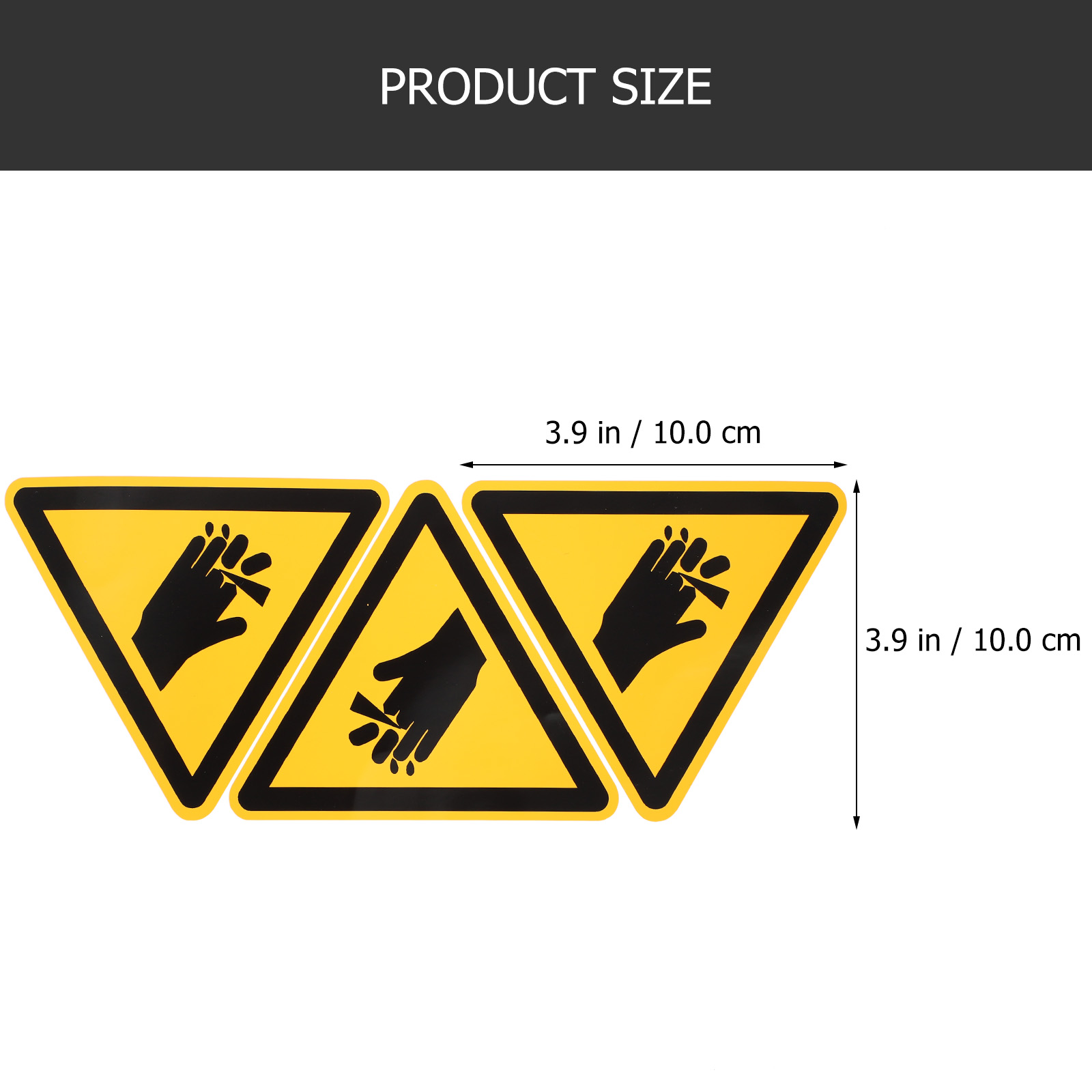 Yuanyan CAUTION Pinch Point Keep Hands Clear Sign Warning Stickers for ...
