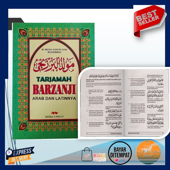 Tarjamah Barzanji Arab dan Latinnya Kitab Maulid al Barjanzi lengkap ...