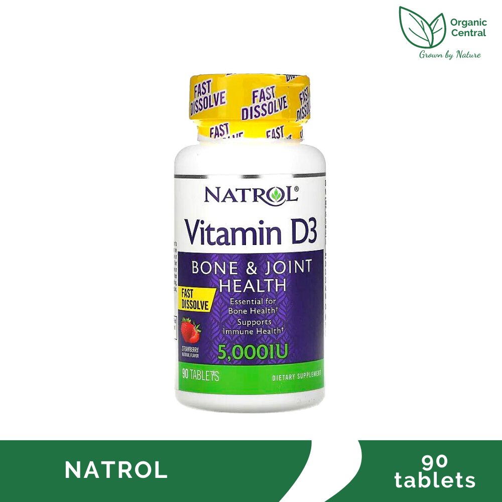 Natrol Vitamin D3 5000IU Fast Dissolve 90 Tablets | Lazada PH