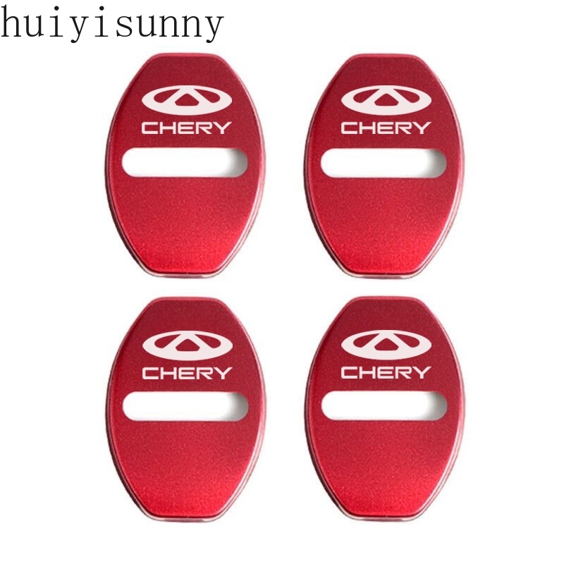 Huiyisunny 4Pcs Metal Car Door Lock Covers Sticker Emblem Decal For ...