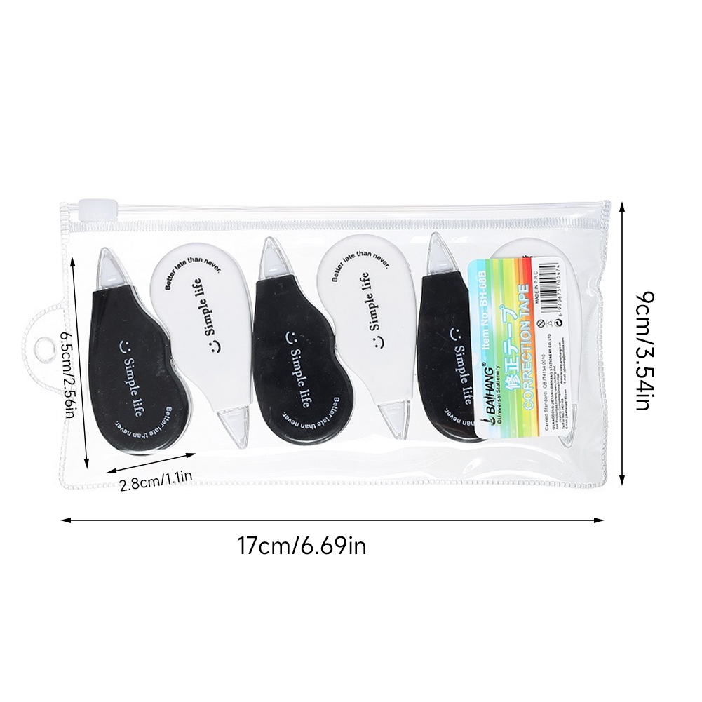 6Pcs Portable Mini Correction Tape Large Practical Correction Tape ...