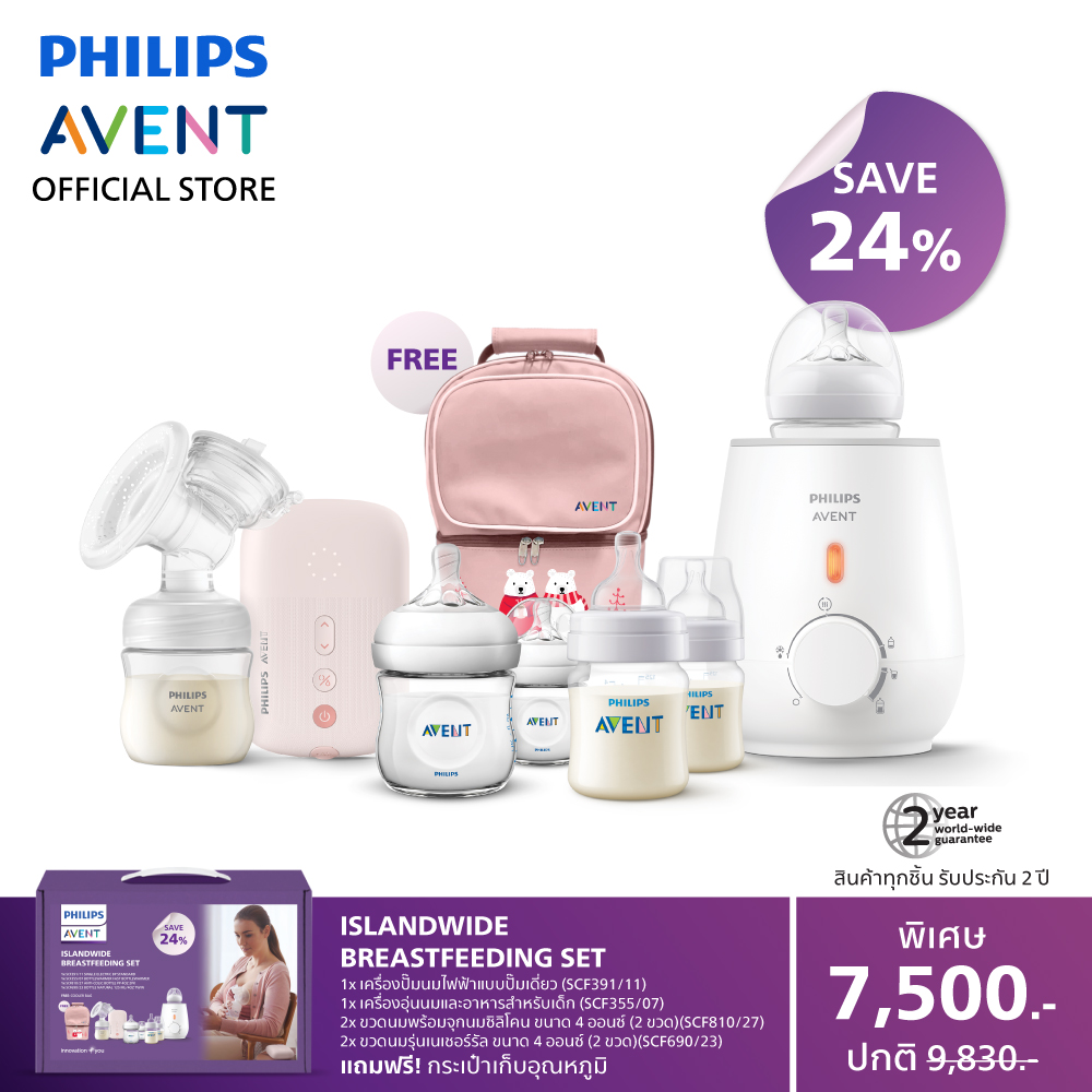 Philips Avent Natural Baby Bottles ขวดนมคอกว้าง พร้อมจุกนมซิลิโคน ...