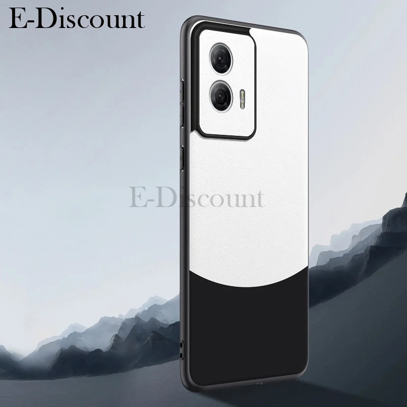 New Phone Case Motorola G45 Case 360 Degrees Protection Leather Soft ...