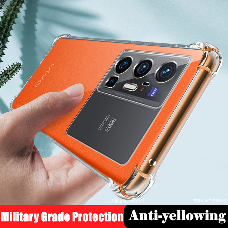 xprmy for Vivo X70 Pro+ Shock Absorbing Ultra Clear Jelly Case Soft Flexible Military Grade ...