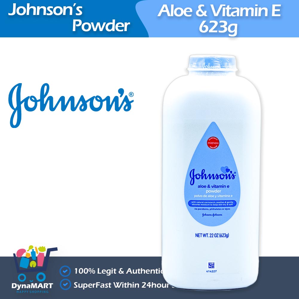 Johnson's Powder Aloe & Vitamin E 623g Baby Powder DynaMart SNR Watsons ...