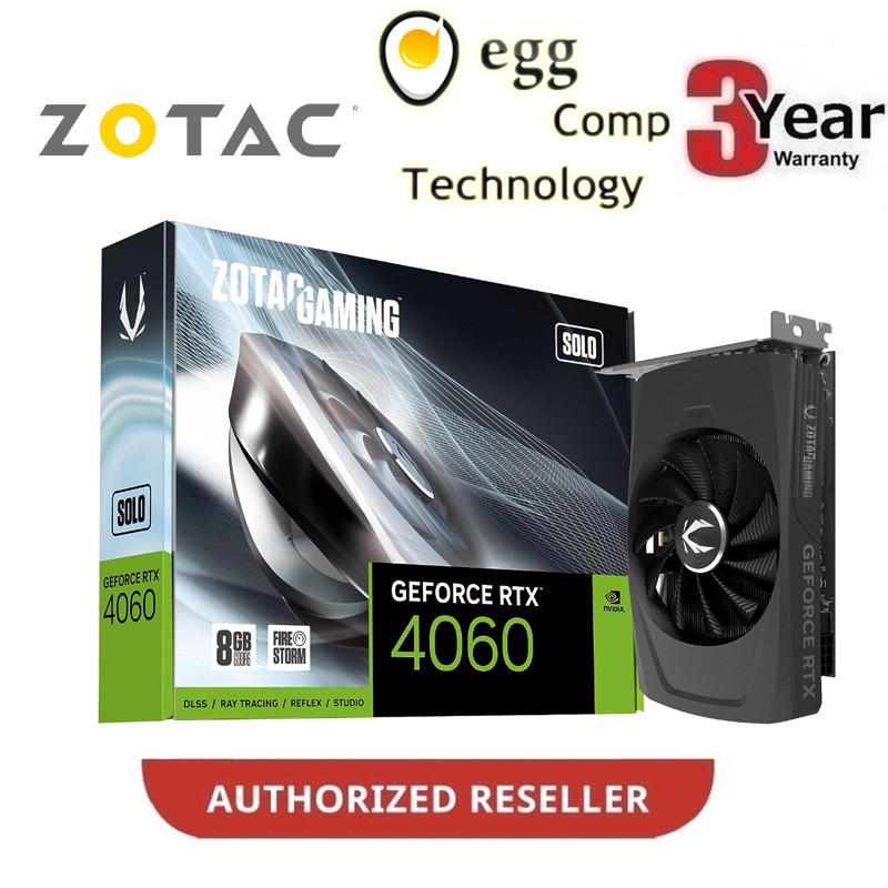 ZOTAC GAMING GEFORCE RTX4060 8GB SOLO GDDR6 RTX 4060 | Lazada