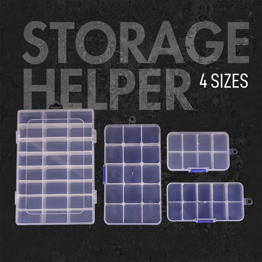 Sj Tools Multifunctional Storage Box 8/10/15/24 Grid Nuts Bolts Screws ...